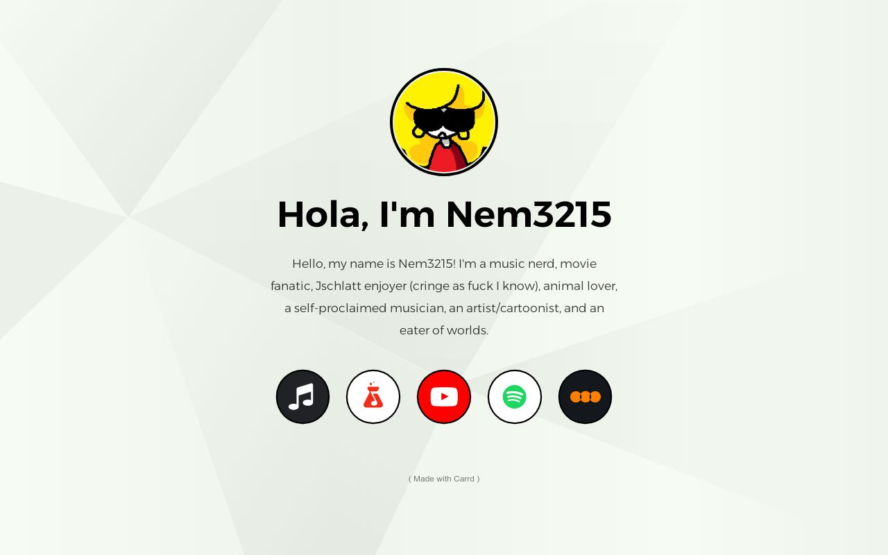 Nem3215's Carrd